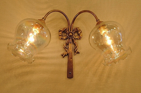 ガラスと真鍮灯具を組合せて作るブラケットライト | コンコルディア照明